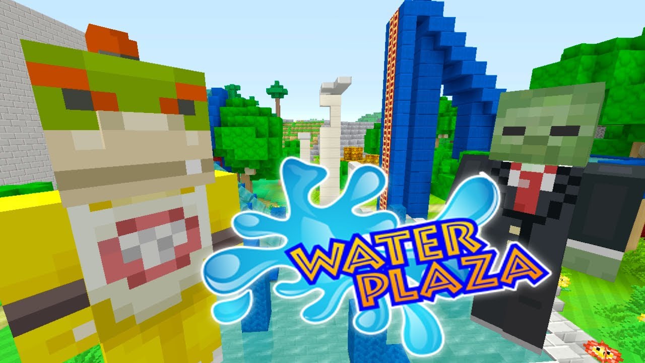 Minecraft Switch - Nintendo Fun House - ZOMBIE INFESTED WATER PARK ...