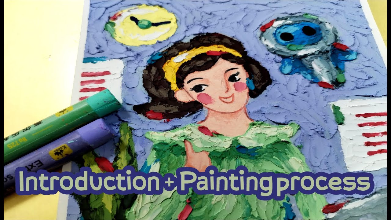 Oil Pastel Drawing for "International Girls in ICT Day" Introduction ...