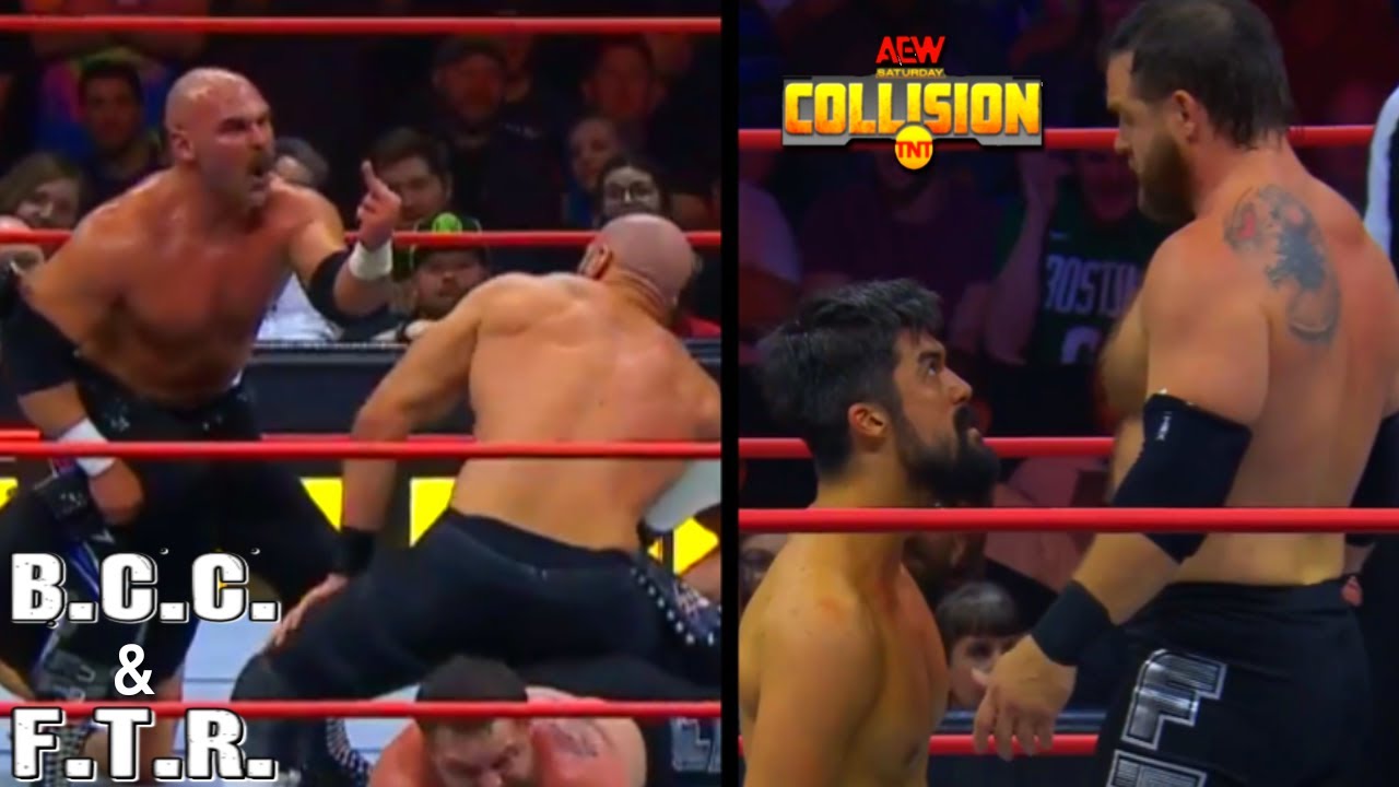 FTR vs Blackpool Combat Club GOT REAL Pure Aggression - AEW Collision ...
