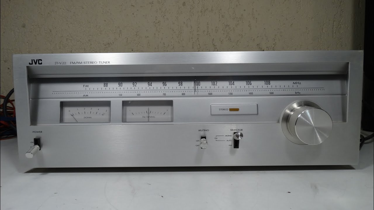 SINTONIZADOR TUNER JVC JT-V22 JAPAN 1978 MUESTRA - YouTube