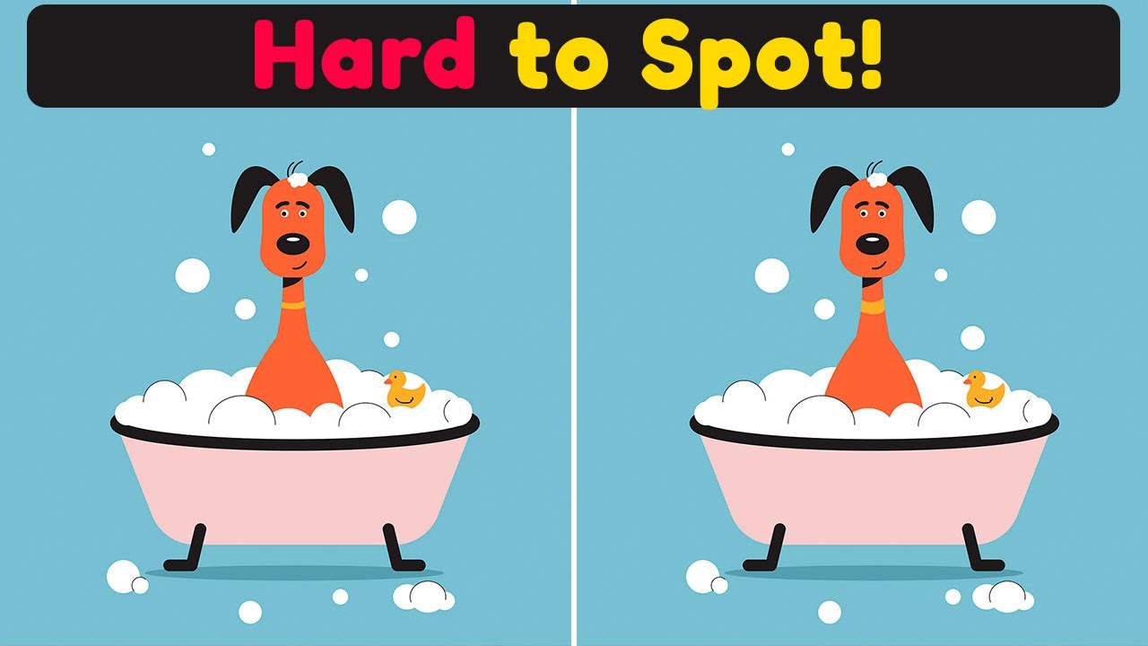 Hard Spot the Difference Puzzle | Can You Pass the Test? - YouTube