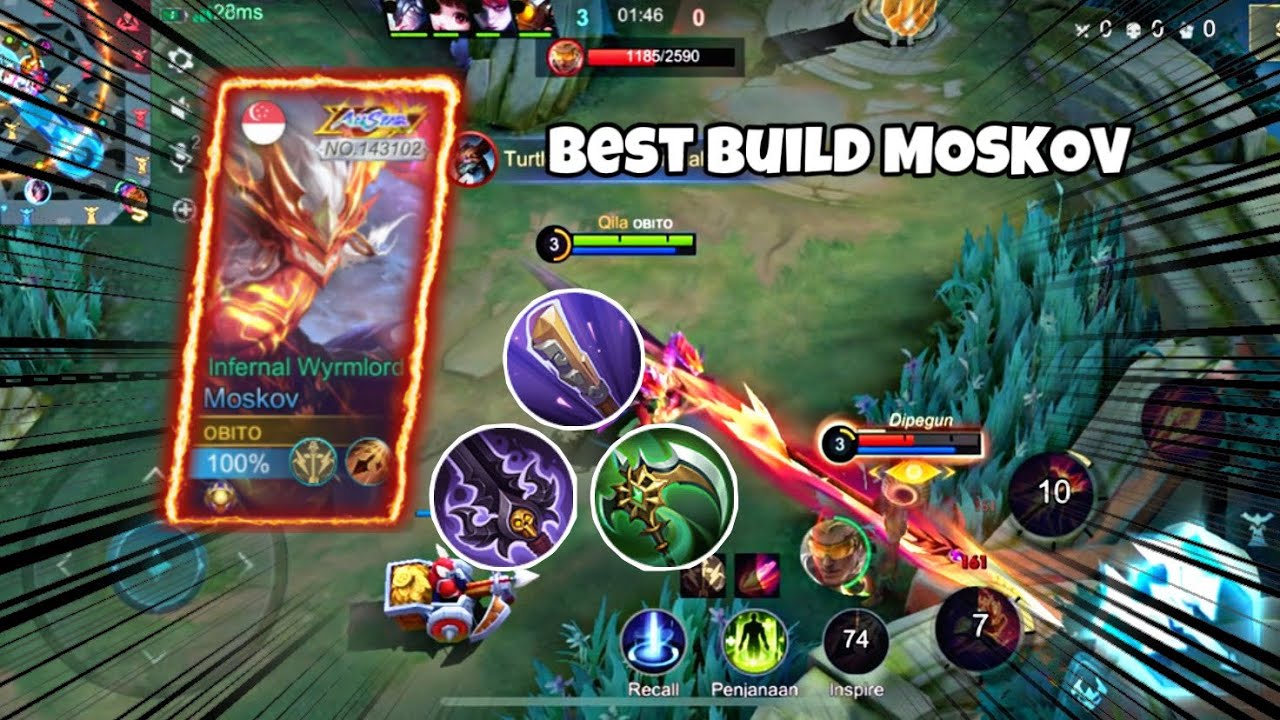 BEST BUILD MOSKOV - MOBILE LEGENDS - YouTube