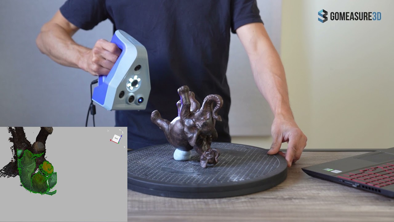 Artec Space Spider: 3D Scanning Demonstration - YouTube