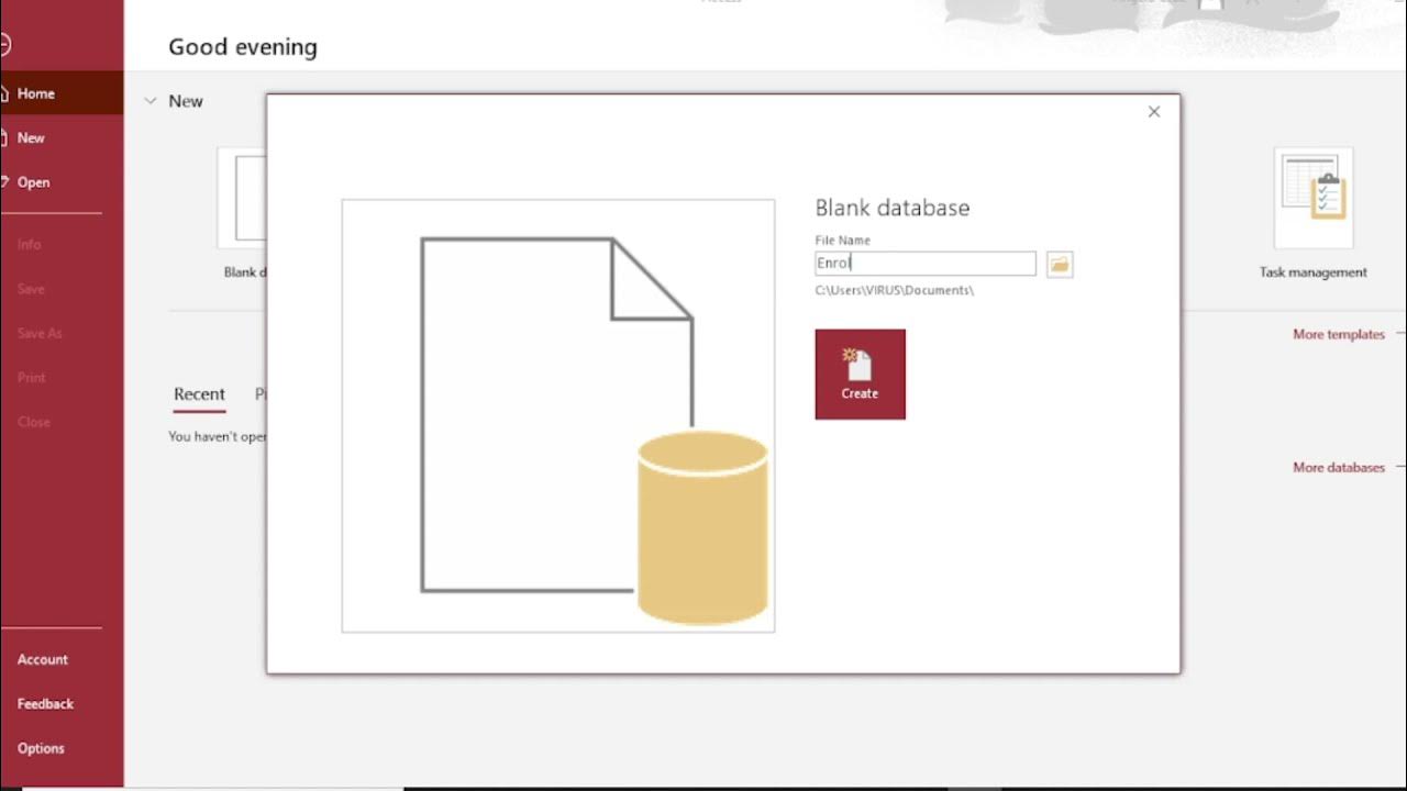 Enrollment System with database, report in vb.net (Creating Database) - YouTube