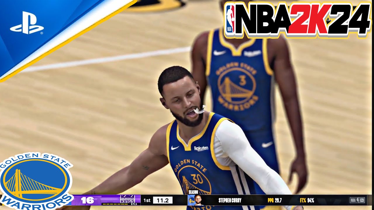 🔥Golden State Warriors vs Sacramento Kings🔥(Steph vs Fox) NBA 2K24 (PS5 ...