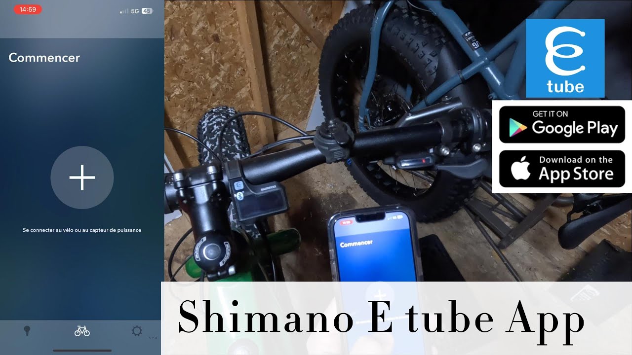 Shimano E tube app Tuto - YouTube
