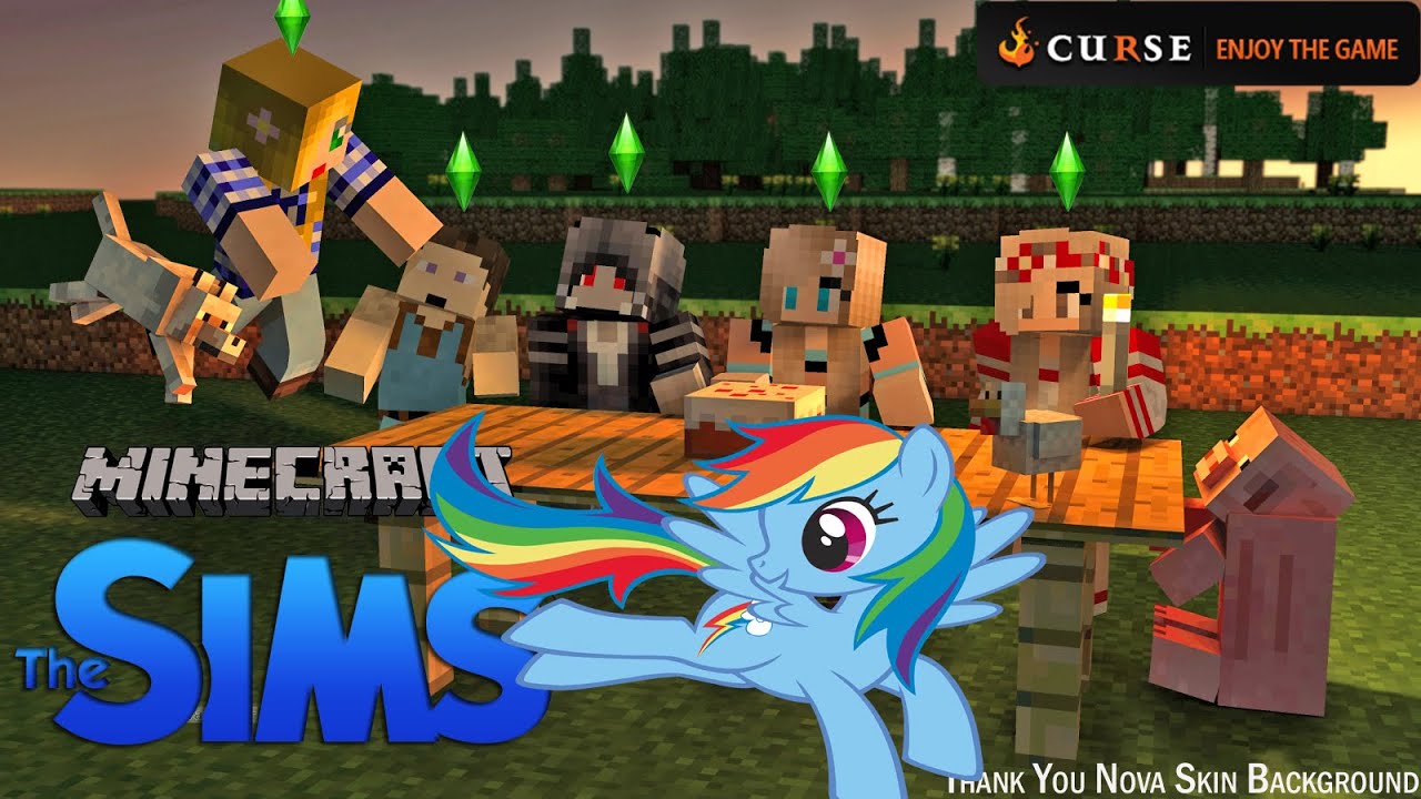 Minecraft Mod The Sims Part 9 เกม Minecraft ในรูปแบบ The Sims ตอน ม้า ...