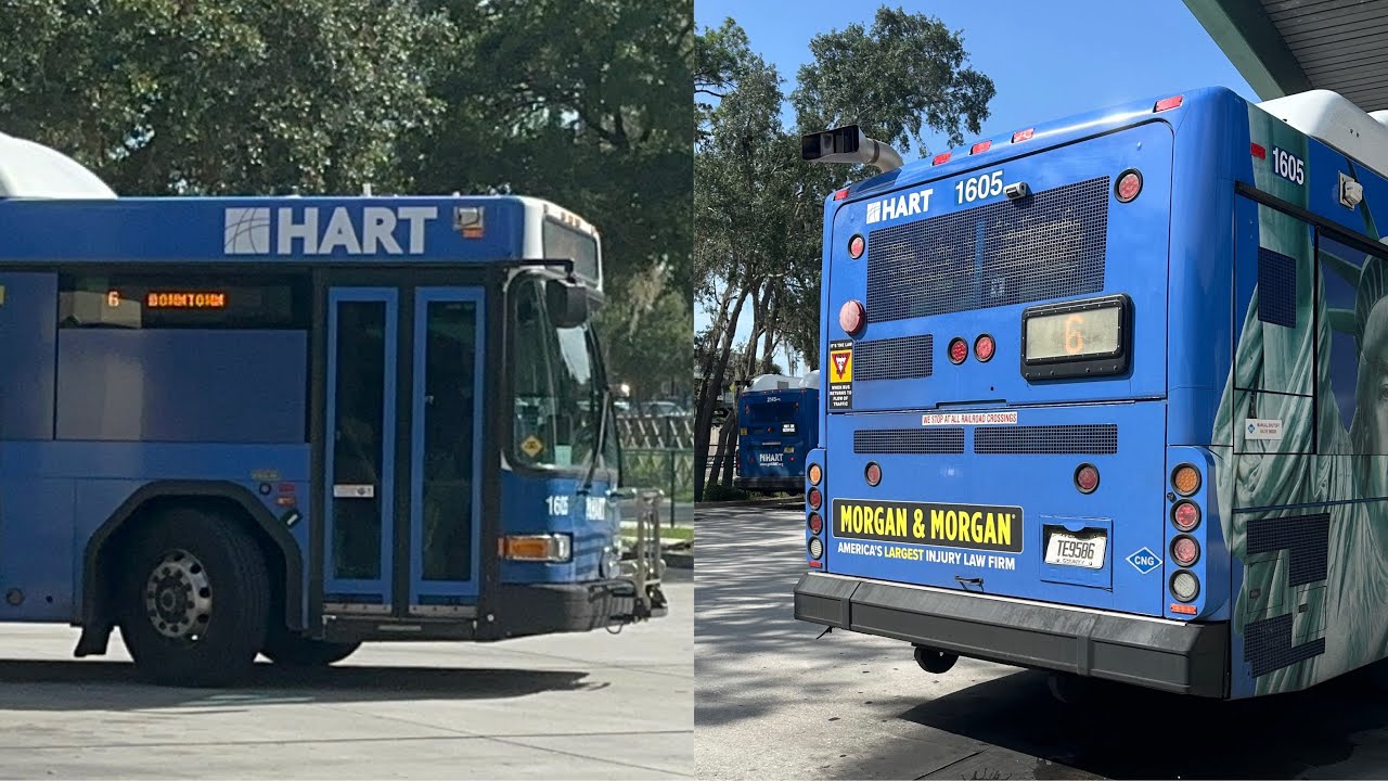 Hart bus #1605 on Route 6 arriving at University Area Transit Center ...