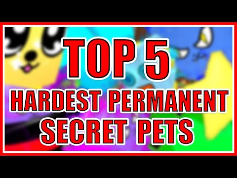 Top 5 Hardest Permanent Secret Pets in Bubble Gum Simulator (ROBLOX)