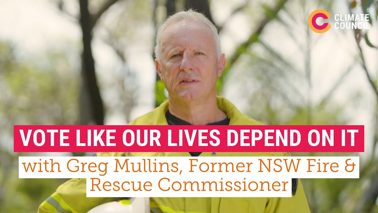 Greg Mullins: "Vote like our lives depend on it... Because they do ...
