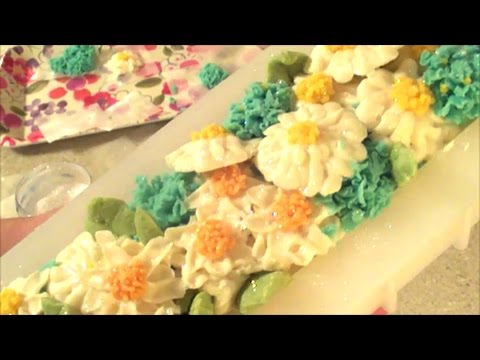 Making and Cutting Petals of Spring Cold Process Soap - YouTube