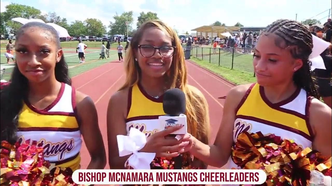 DMV Cheer Zone interviews Bishop McNamara Cheerleaders - YouTube