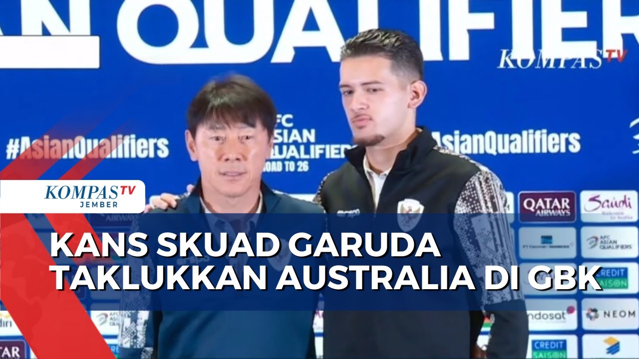Kans Skuad Garuda Taklukkan Australia Di GBK - YouTube