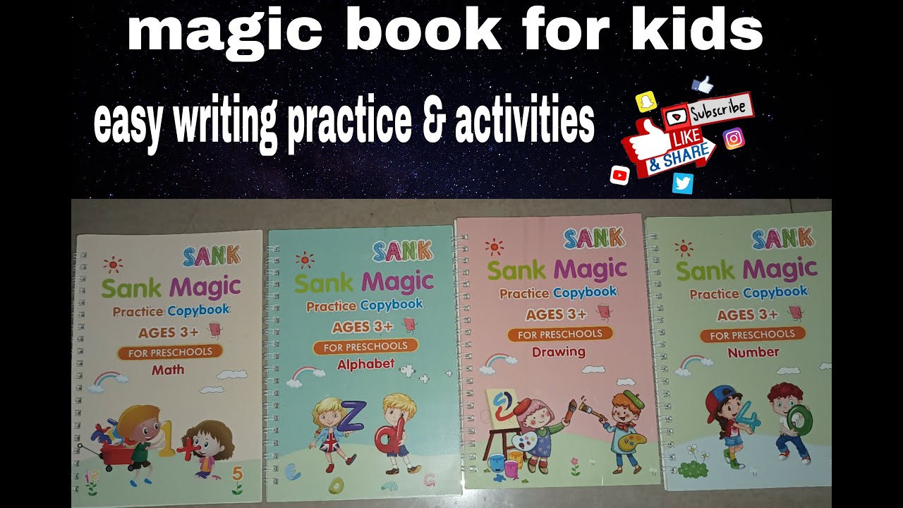 Sank Magic Copy Book for kids 3+ age group | Toddlers Book | Full ...