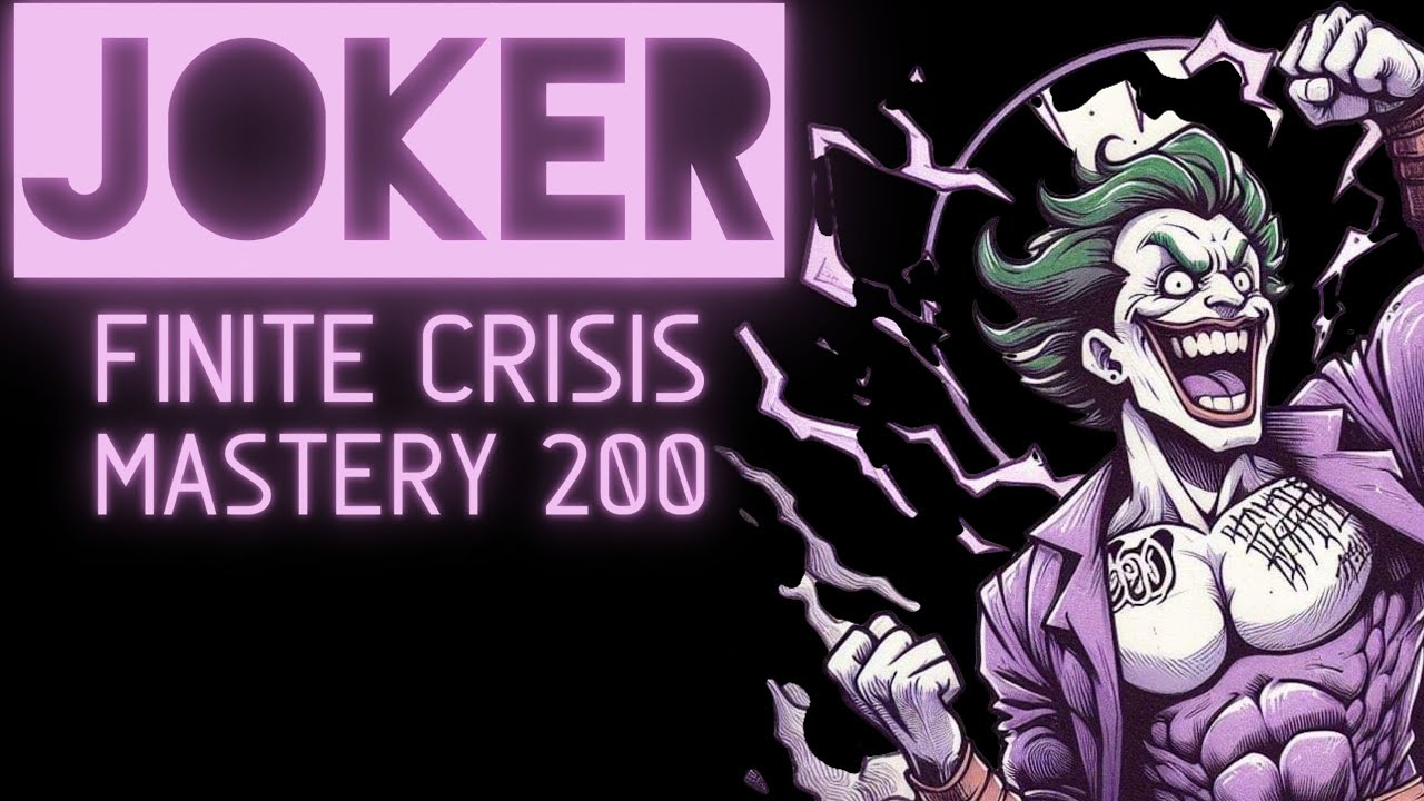 JOKER BUILD FINITE CRISES MASTERY 200 SEASON 1 - YouTube