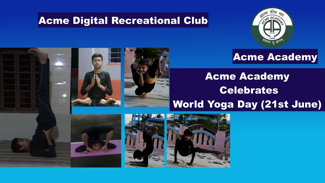 Acme Digital Recreational Club -13: Acme Celebrates World Yoga on Day ...
