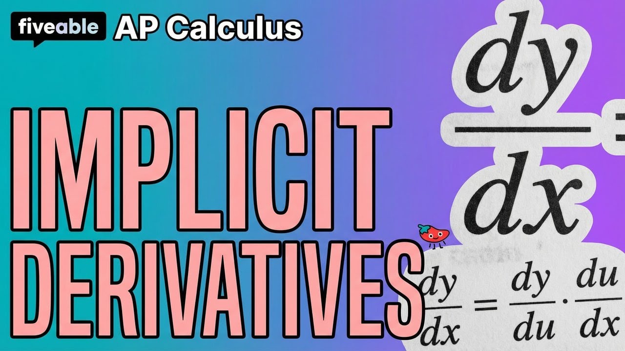 AP Calculus- Implicit Derivatives - YouTube
