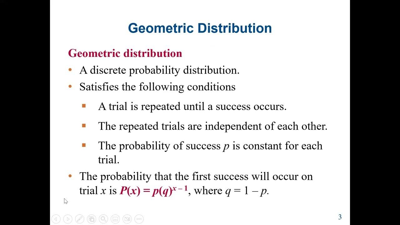 Find probabilities using the Geometric and Poisson Discrete Probability ...