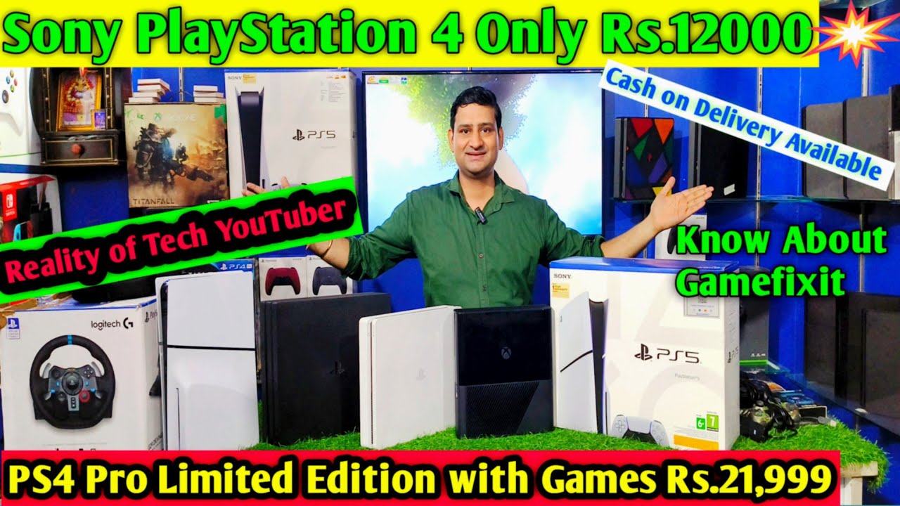 Bought Cheapest Playstation 4 Under Rs 12,500 I PS4 Pro Games Loaded I ...
