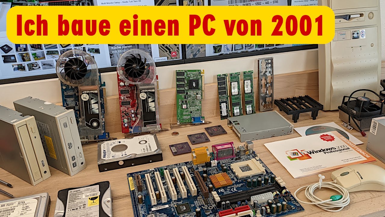 Ich baue einen PC von 2001 mit Windows 2000 - AMD Athlon K7 1GHz Sockel ...