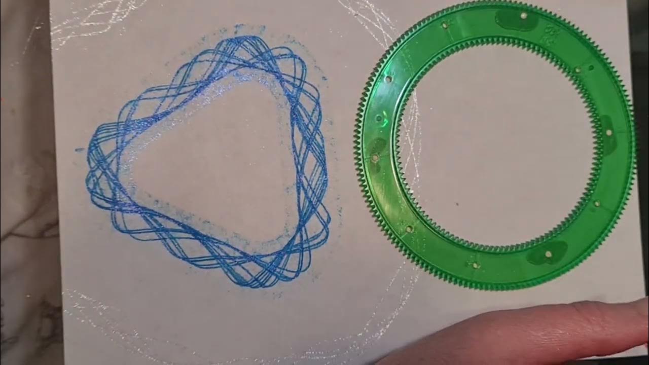 Twin Inscribed spirograph with inline vertices - YouTube