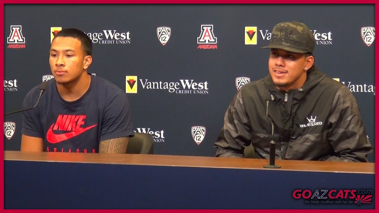 Arizona QB Jayden de Laura & LB Jacob Manu press conference (Utah week ...
