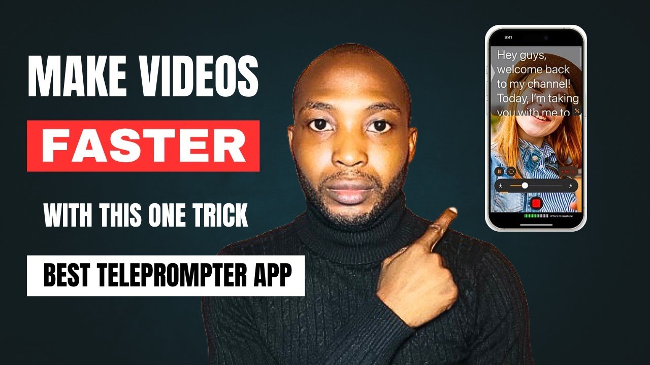 Record videos of yourself FAST! Best teleprompter app tutorial - YouTube