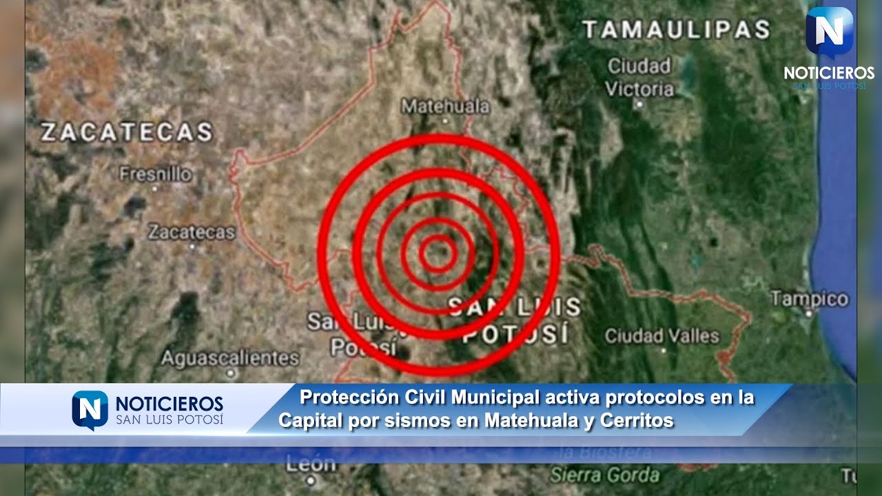 SSN REPORTA UNA SERIE DE SISMOS EN SAN LUIS POTOSÍ - YouTube