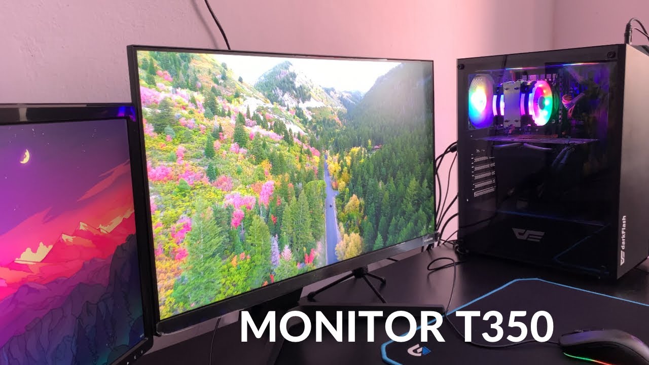 MEU NOVO MONITOR Samsung t350 24 polegadas TELA IPS - YouTube