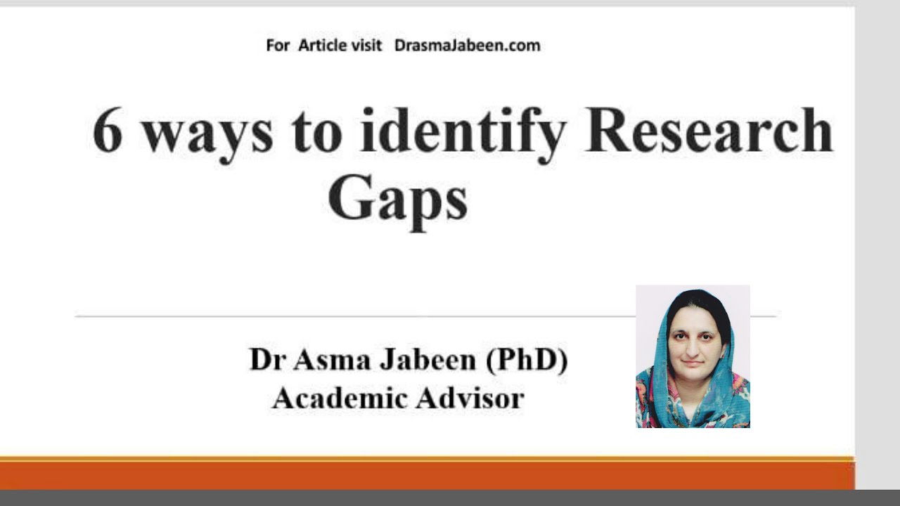 6 Ways to Identify Research Gaps - YouTube