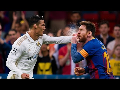 "Epic Showdown: Ronaldo Punches Messi in Shocking Face-Off!" - YouTube