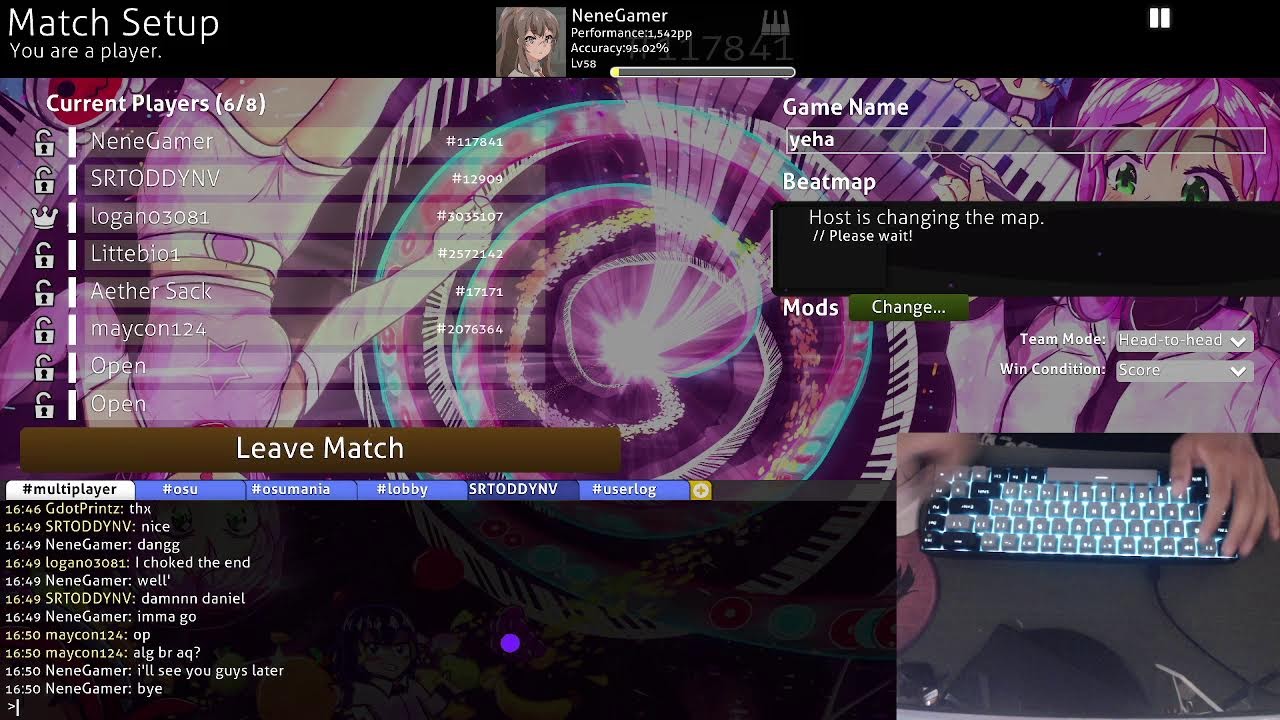 osu!mania 4k. grinding (with handcam!) - YouTube