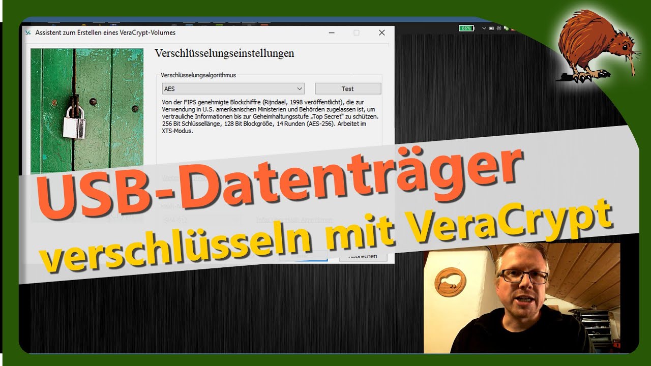 USB-Stick / USB-Festplatte mit VeraCrypt verschlüsseln - YouTube