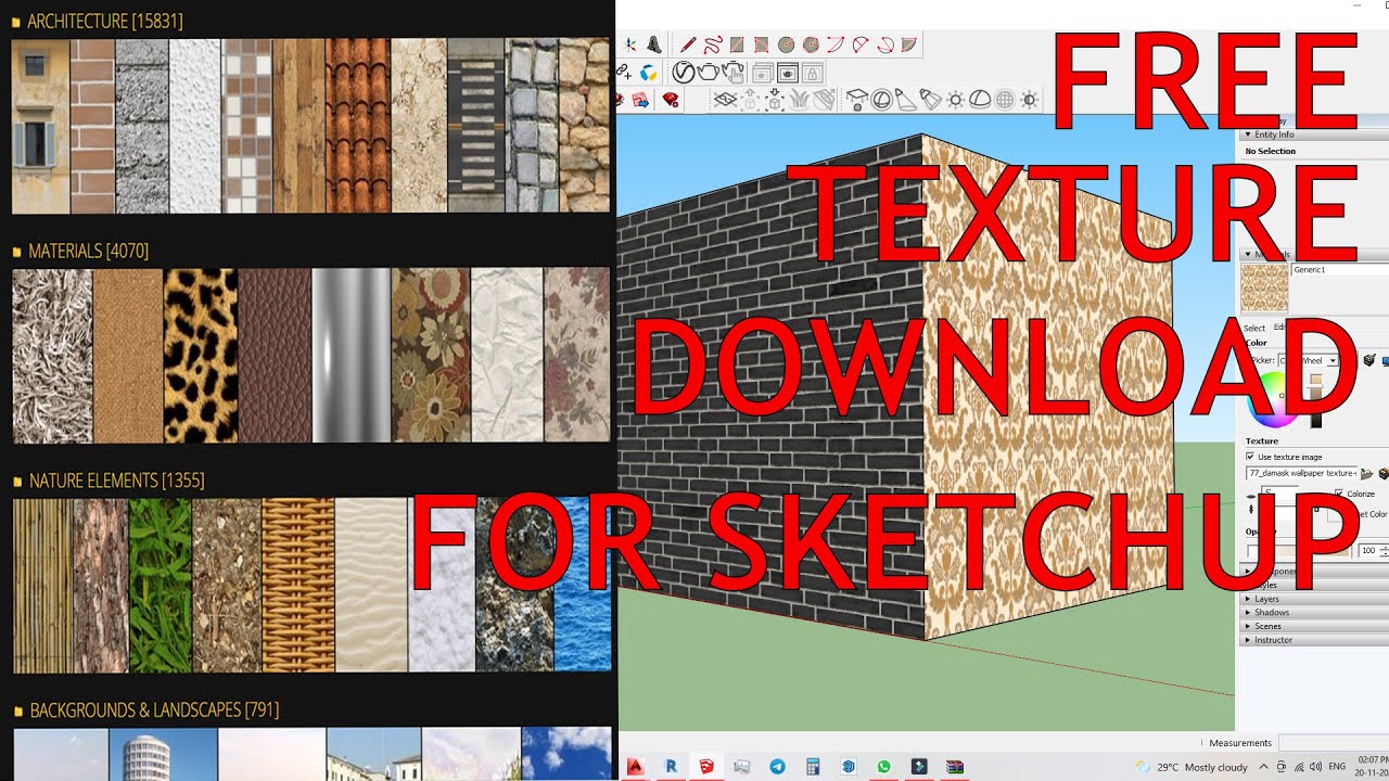 how to download free texture for sketchup | free textures | sketchup ...