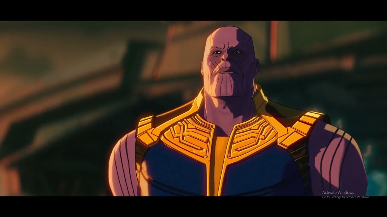 Most Epic Scene In What if.... Vision Cuts Thanos Into 2 pieces #whatif ...
