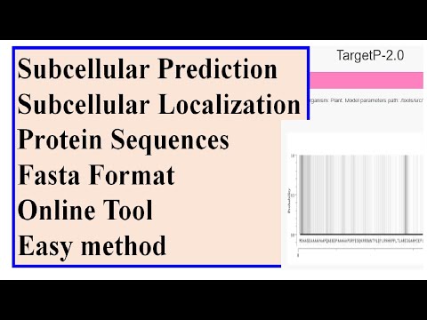 Prediction of Subcellular localization #Genomewidestudy #TargetP - YouTube