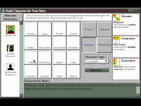 Dramatica Pro 4 - Characters, Part 7 - YouTube