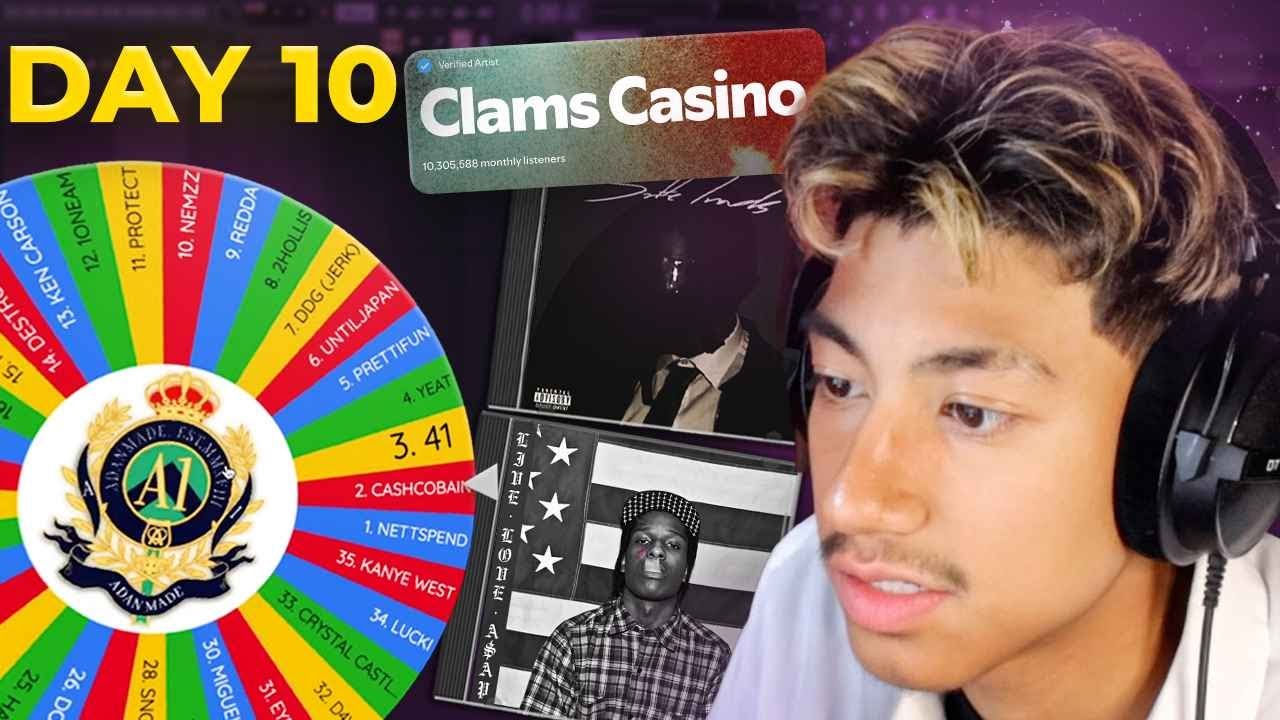 DAY 10: CLAMS CASINO | How To Make Beats Like CLAMS CASINO | Rapper ...