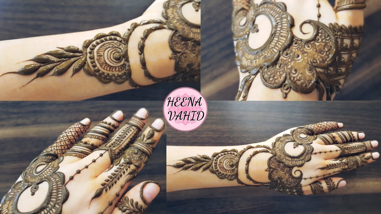 Latest simple henna design for back - wedding season | heena vahid ...