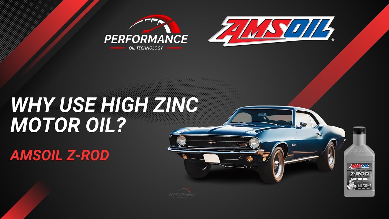 Why use high zinc motor oil? AMSOIL Z-Rod - YouTube
