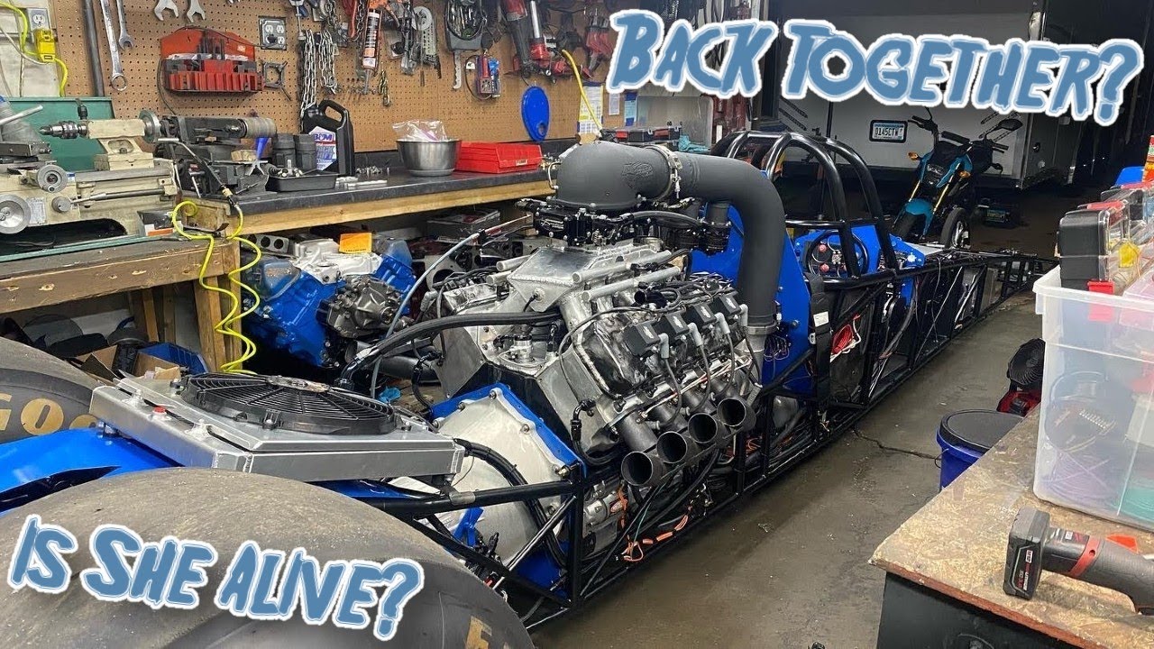 Putting the Procharged dragster back together (Dragster Updates) - YouTube