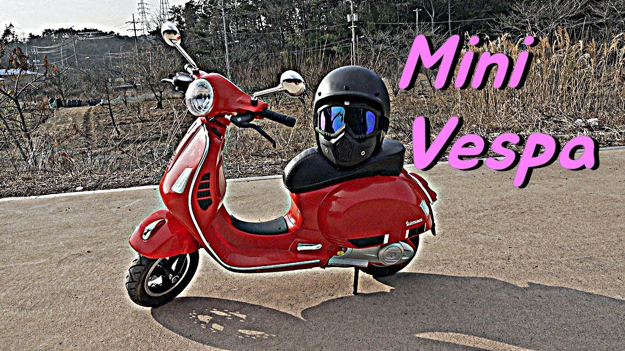 E-Bike 미니 베스파 첫 주행 First Round Of Mini Vespa. - YouTube