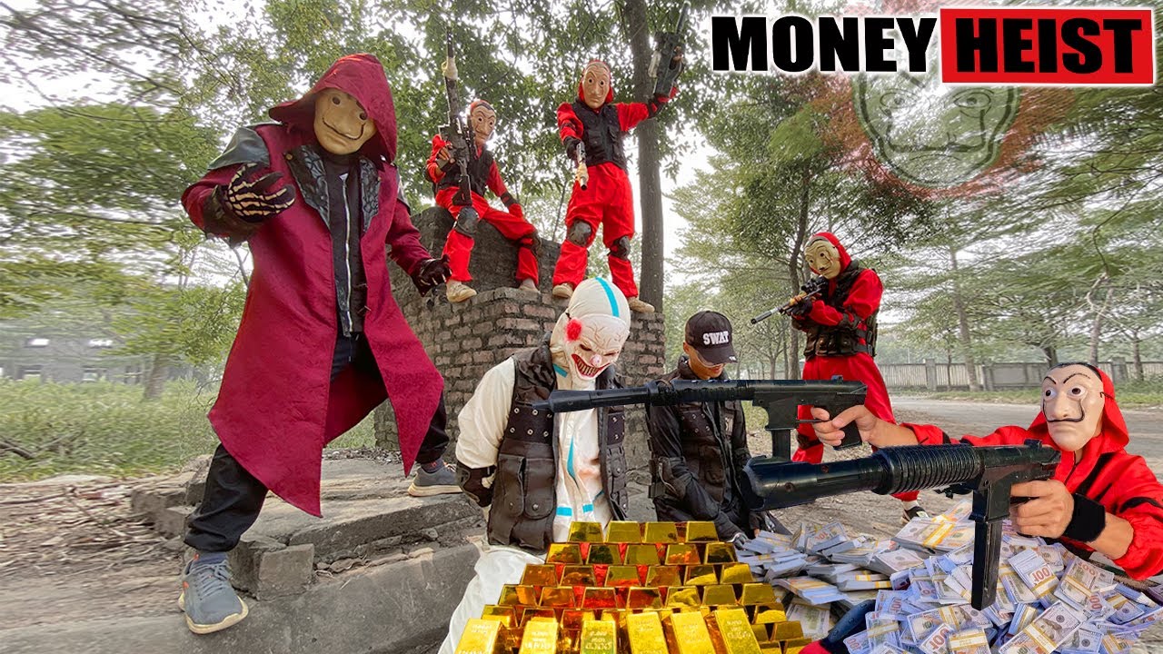 PARKOUR VS MONEY HEIST: Bad guys bribe police to break into banks and ...