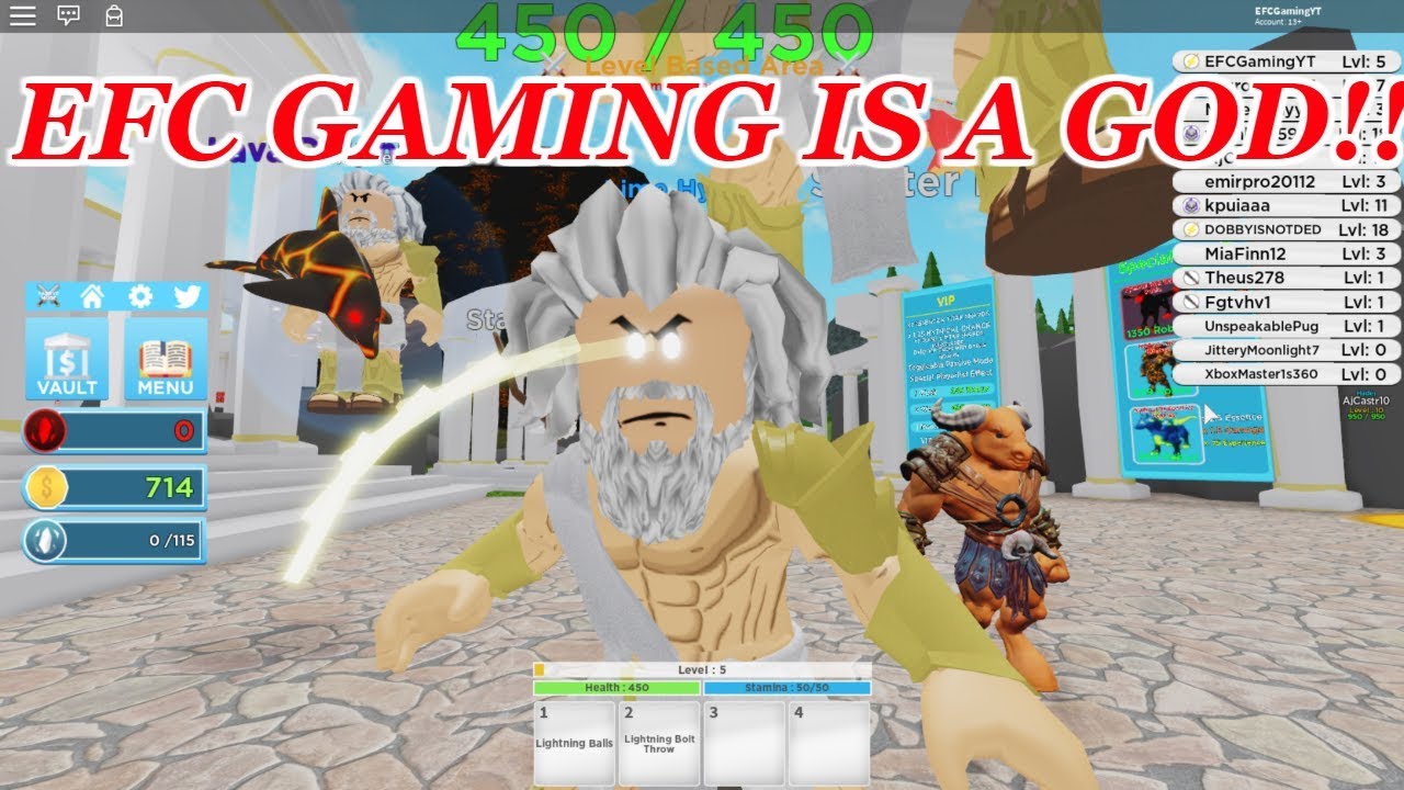 EFC GAMING IS A GOD!! | ROBLOX Simulator - YouTube