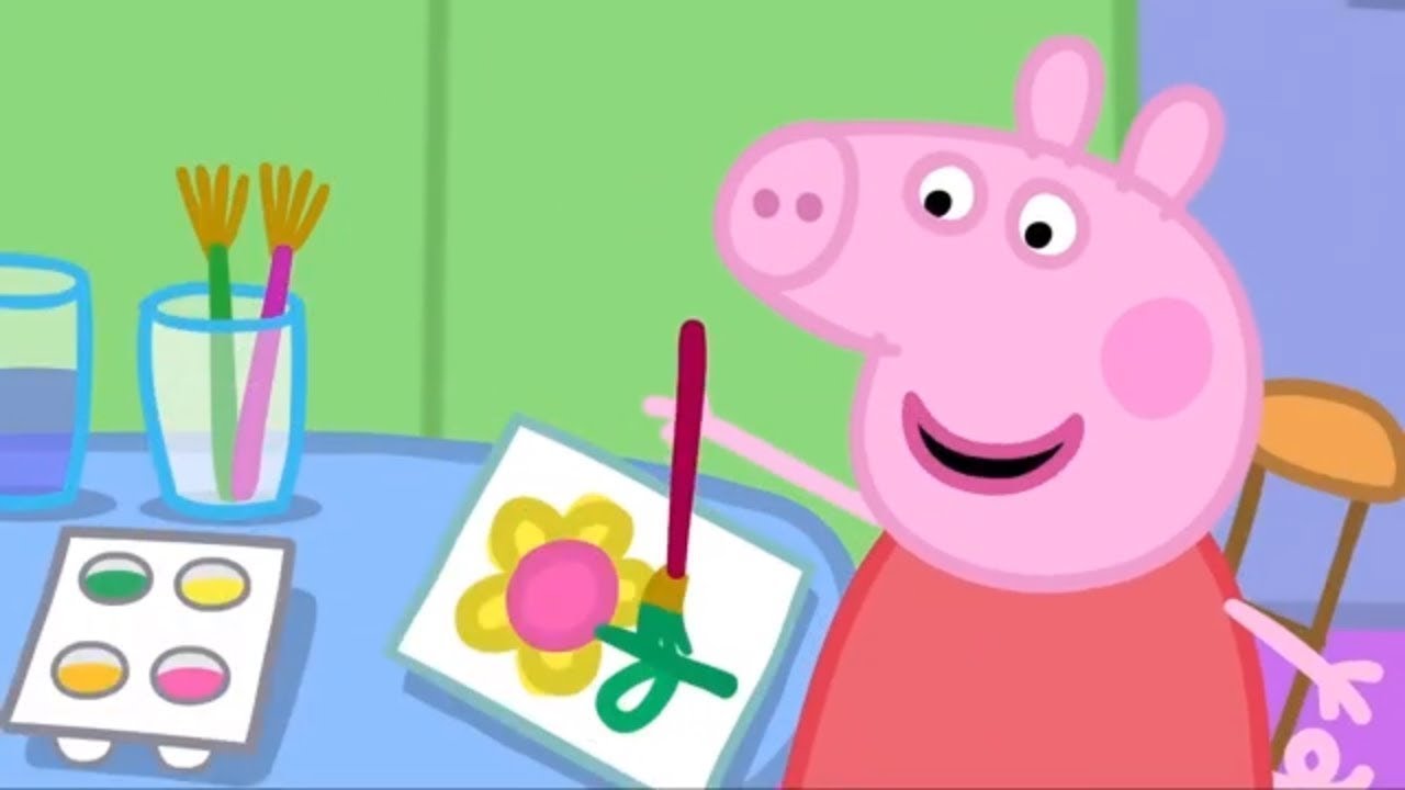 Peppa konstnären | Greta Gris | Tecknat för barn | WildBrain Svenska ...