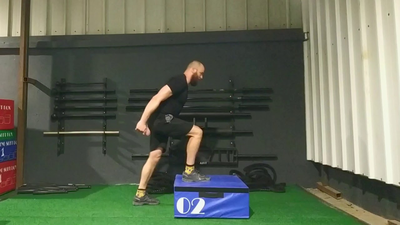 Power step ups exercise - YouTube