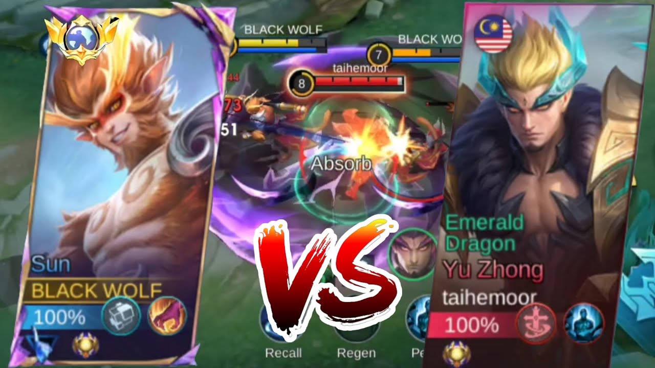 Global Sun VS EXP Monster Yu Zong!! - Top 1 Global Sun ~ MLBB - YouTube