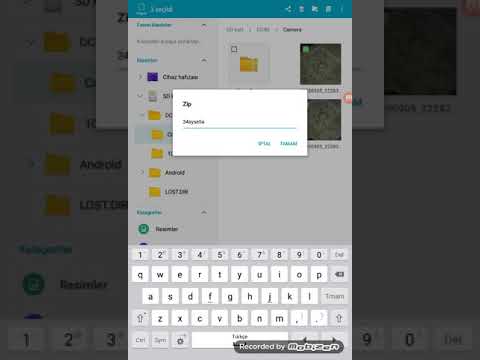 mobil yada tablette dosya zipleme - sıkıştırma
