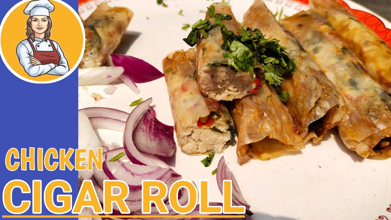 HOMEMADE CHICKEN CIGAR ROLL || মুরগির মাংসের অসাধারণ রেসিপি || Chicken ...