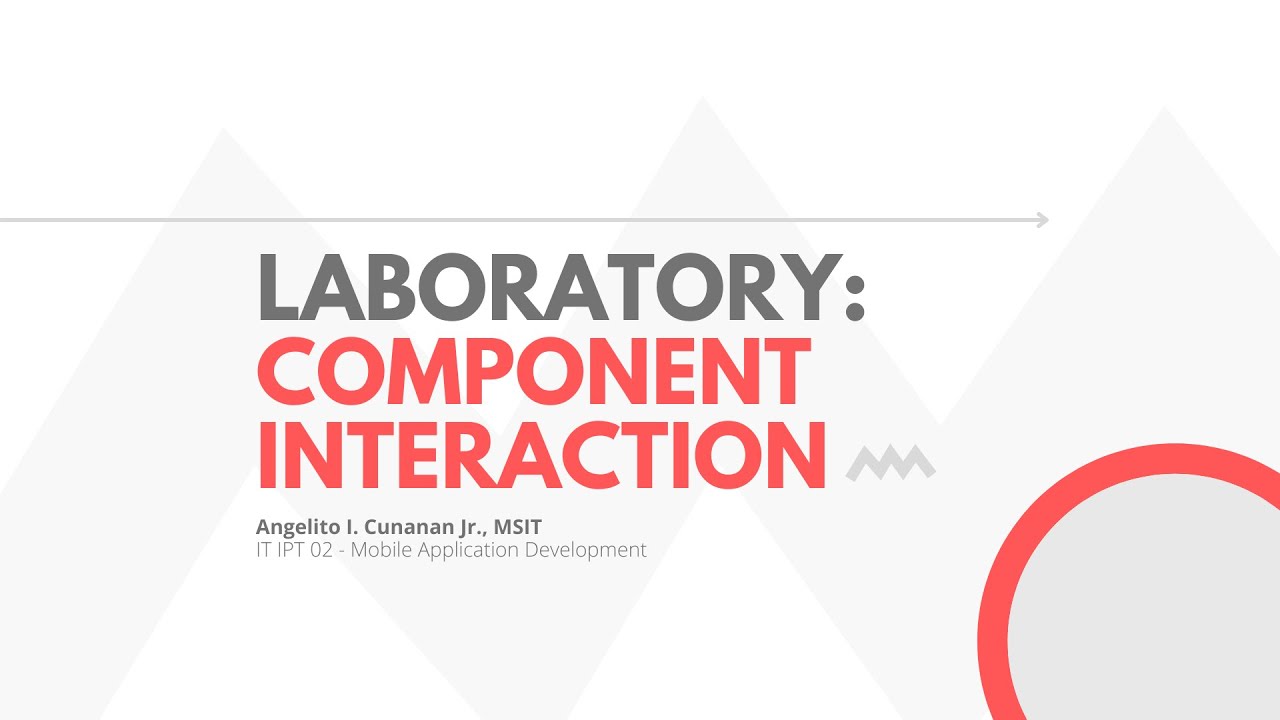 LABORATORY: Component Interactions (VSCODE | Stackblitz) - YouTube